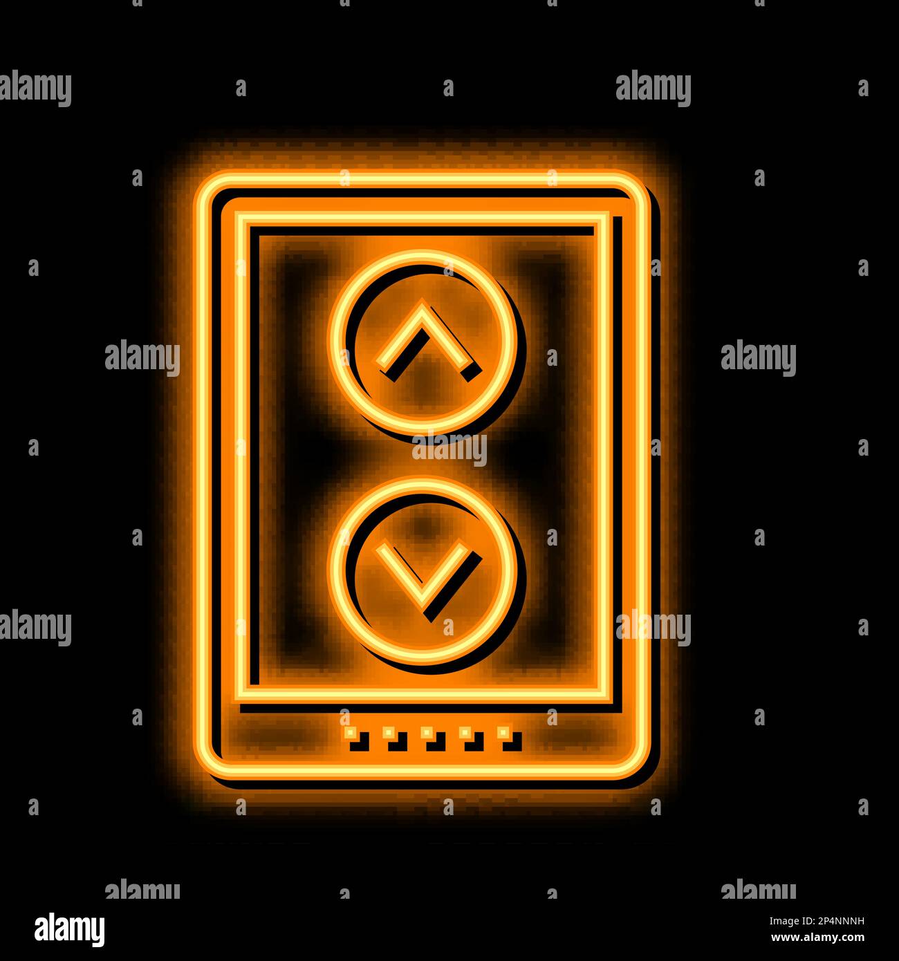 screen scroll neon glow icon illustration Stock Vector Image & Art - Alamy