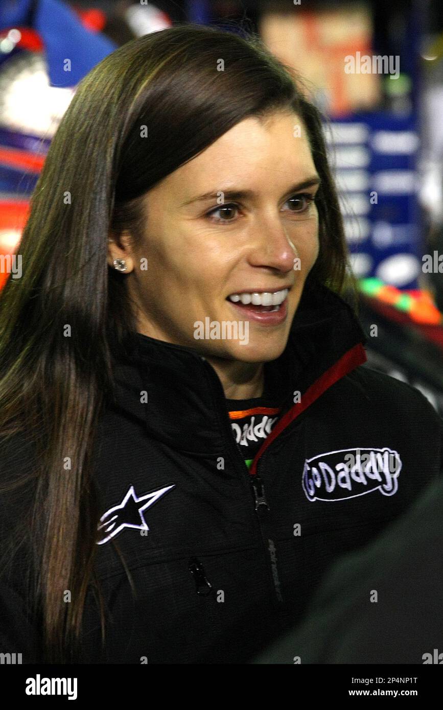 Race car driver Danica Patrick is seen on the starting grid prior to ...