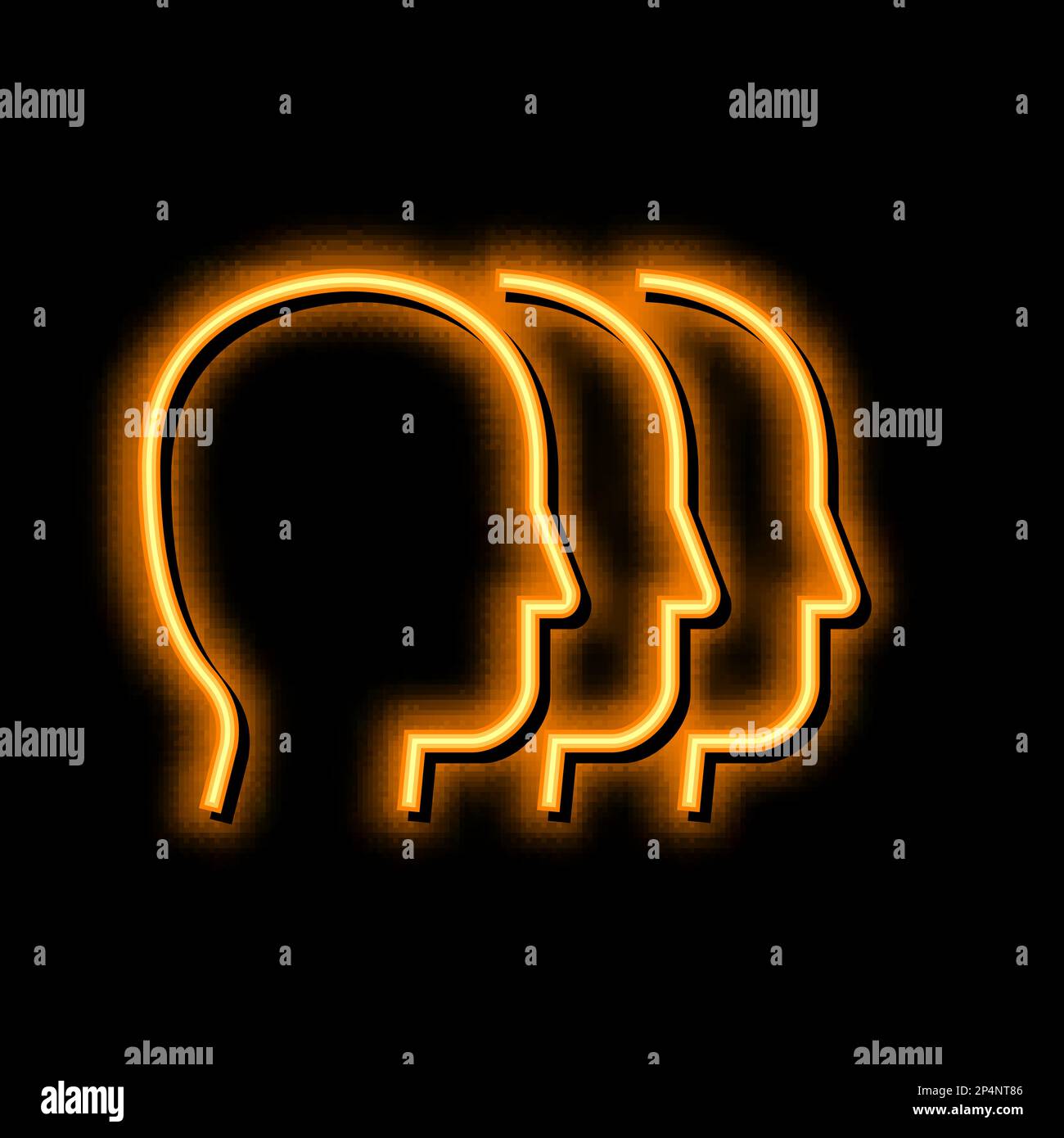skin color neon glow icon illustration Stock Vector Image & Art - Alamy