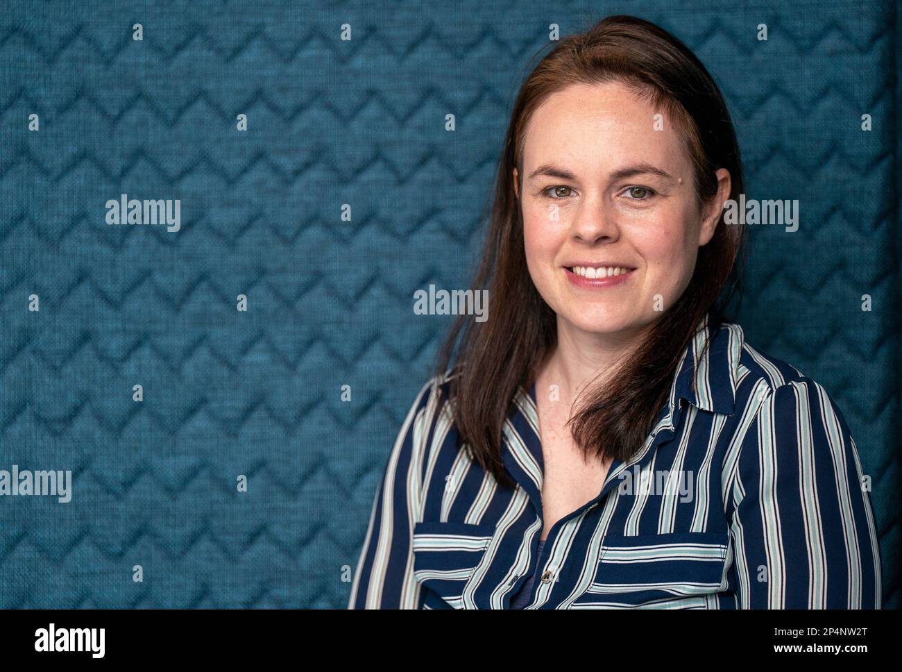 SNP leadership candidate Kate Forbes during her visit to the Halo ...