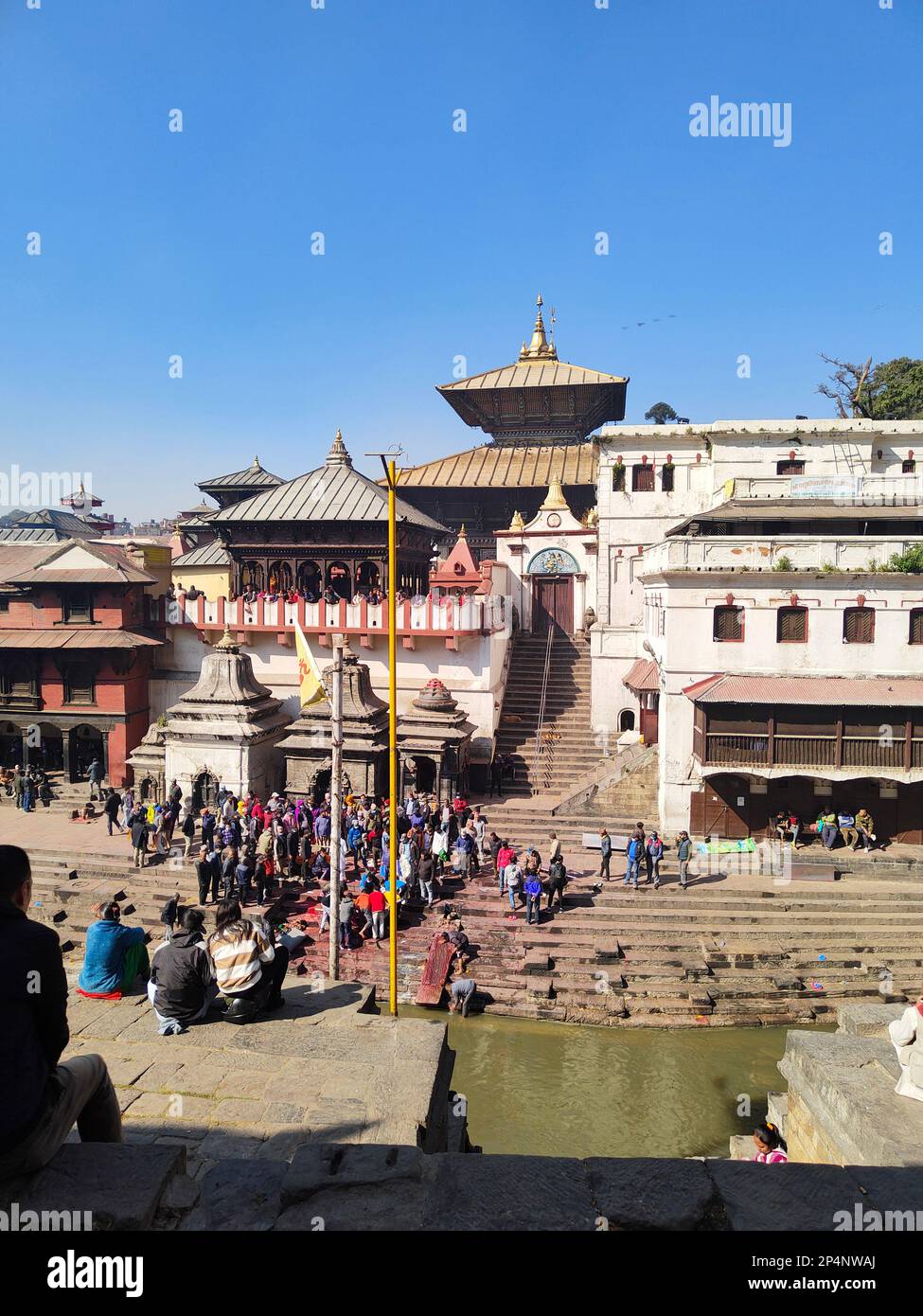 1 December 2022, Kathmandu, Nepal, The Hindu ritual of cremation in ...