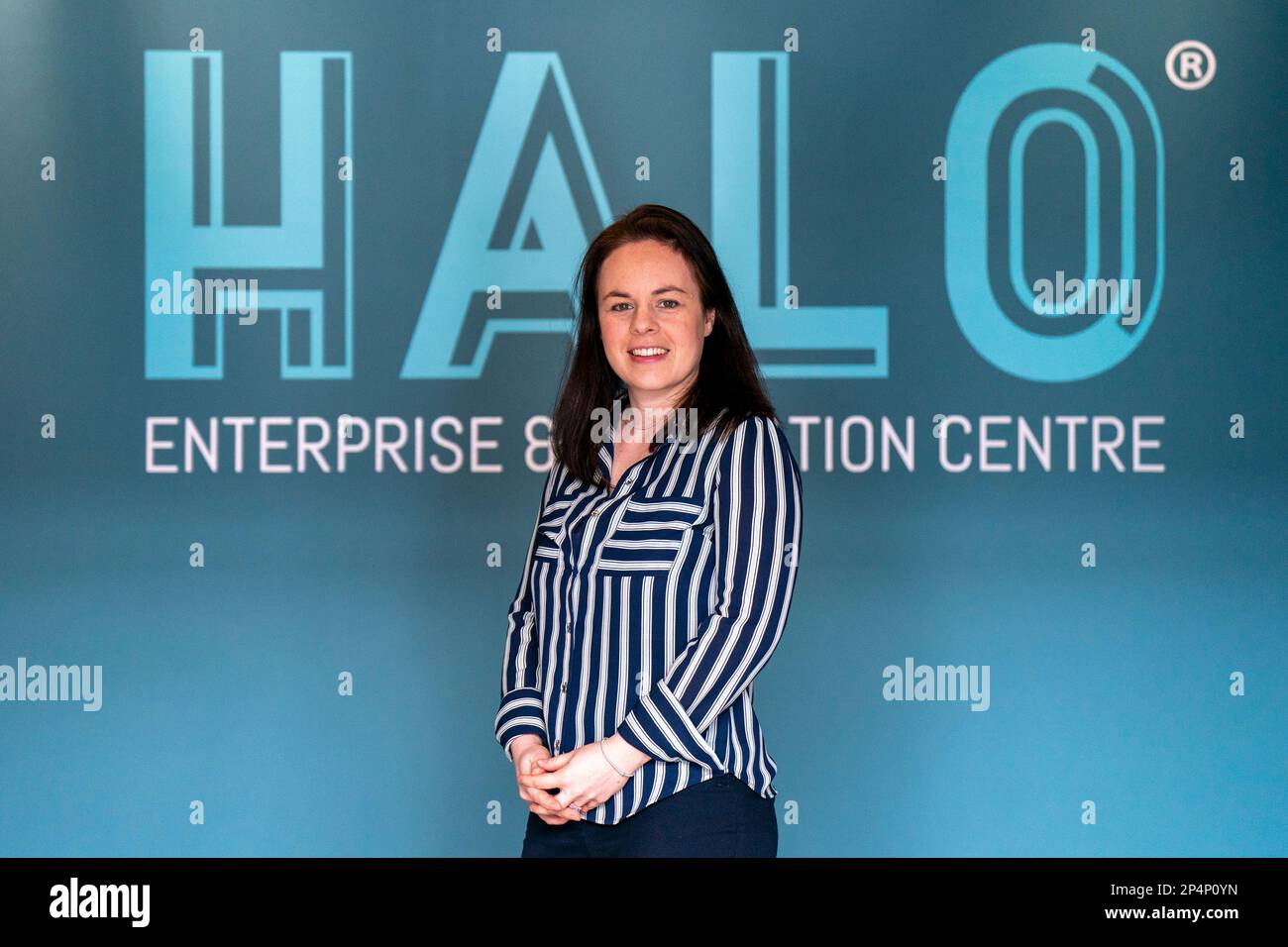 SNP leadership candidate Kate Forbes during her visit to the Halo ...