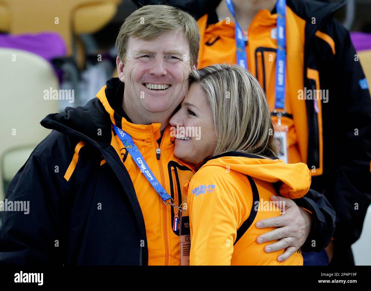 Dutch King Willem-Alexander and Queen Maxima hug each after country ...