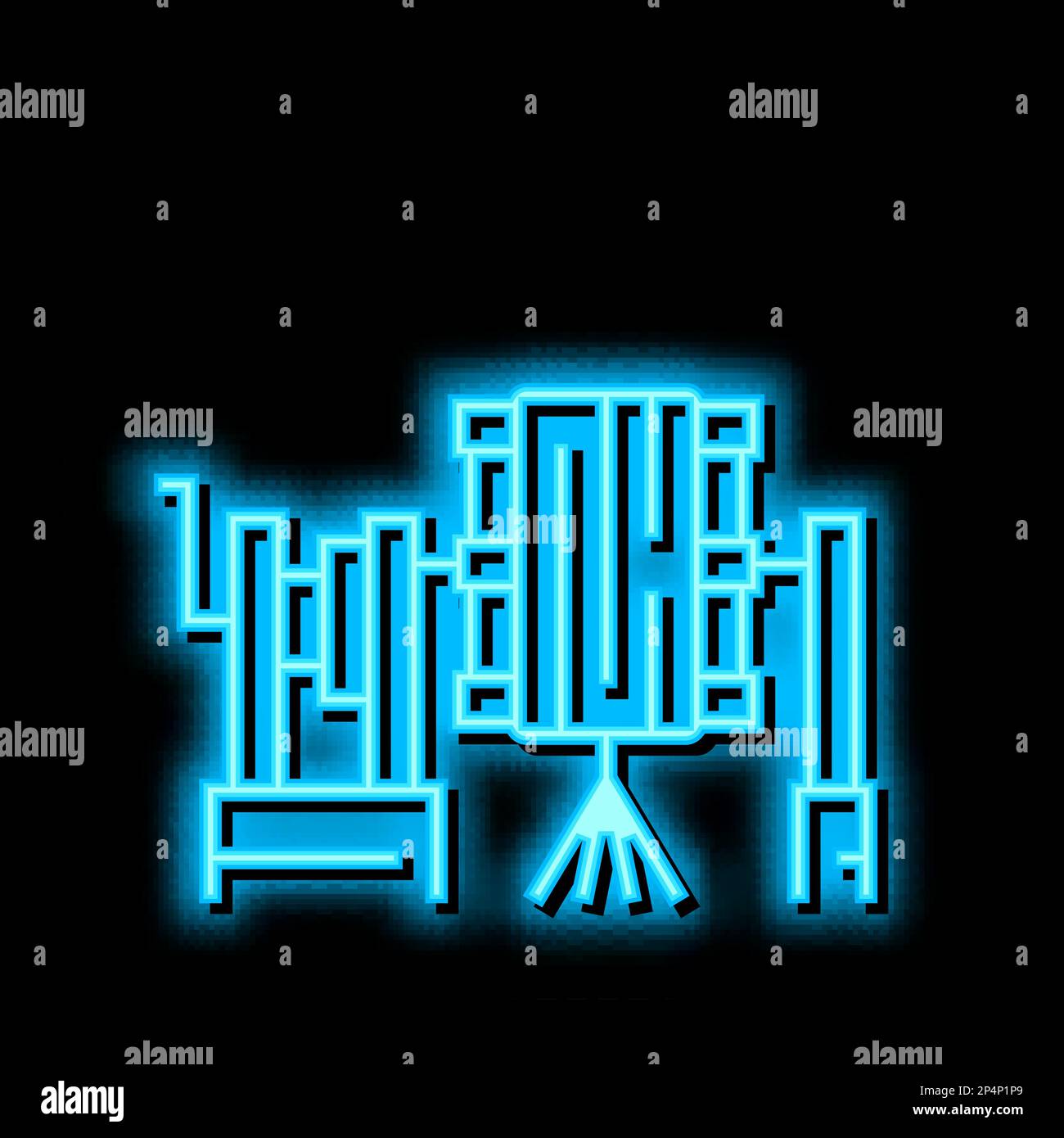 silk reel neon glow icon illustration Stock Vector Image & Art - Alamy