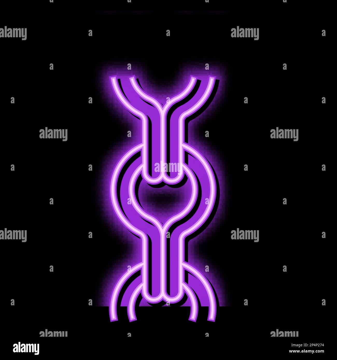 ladder chain neon glow icon illustration Stock Vector Image & Art - Alamy