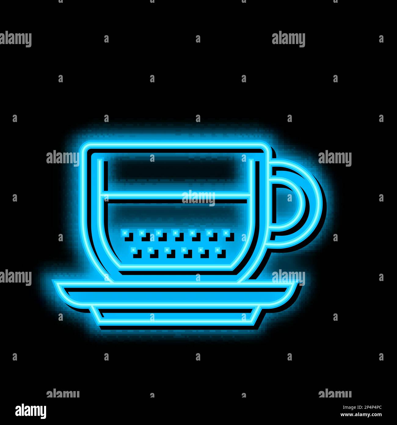 white coffee neon glow icon illustration Stock Vector Image & Art - Alamy