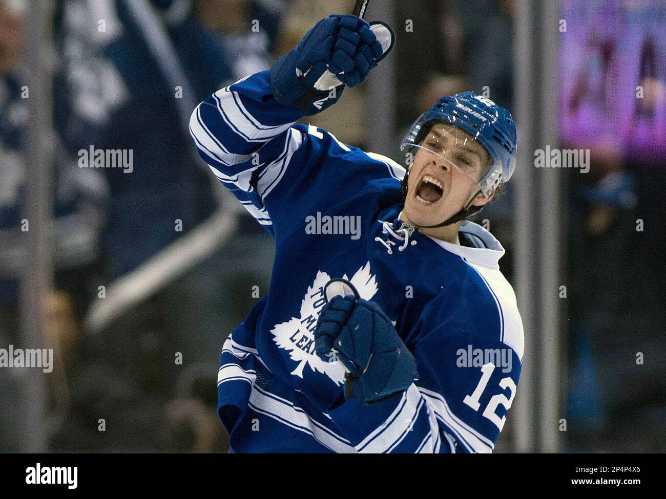 Toronto Maple Leafs' Mason Raymond celebrates his goal against the ...
