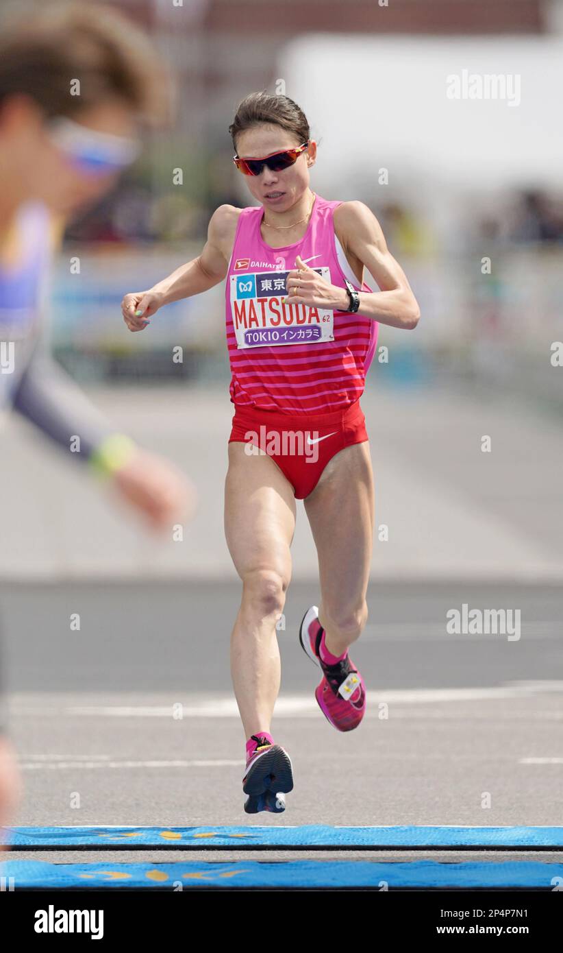 Mizuki Matsuda finishes sixth in the women's race in the Tokyo Marathon ...