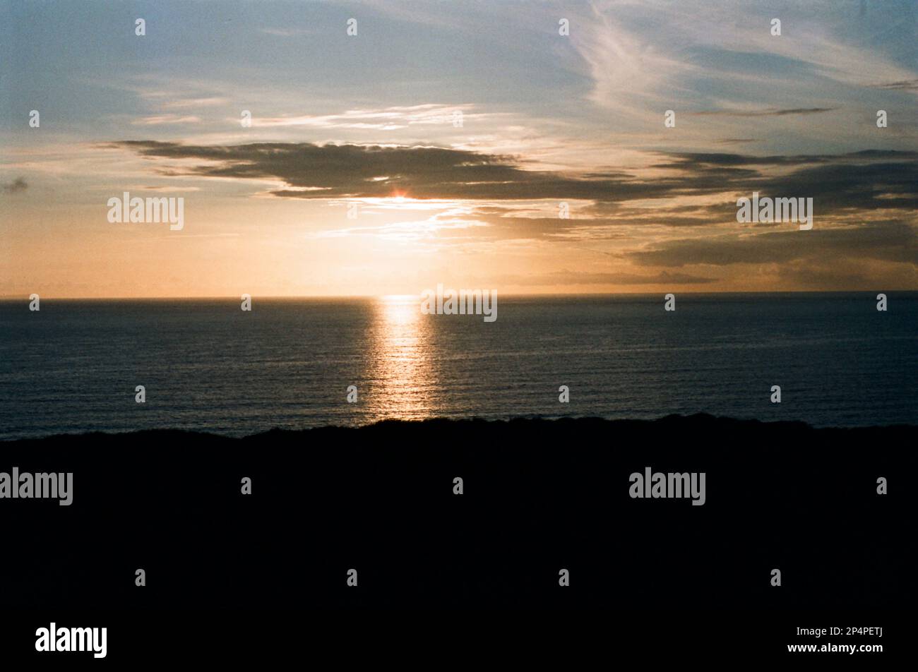 Woolacombe bay sunsetting hi-res stock photography and images - Alamy