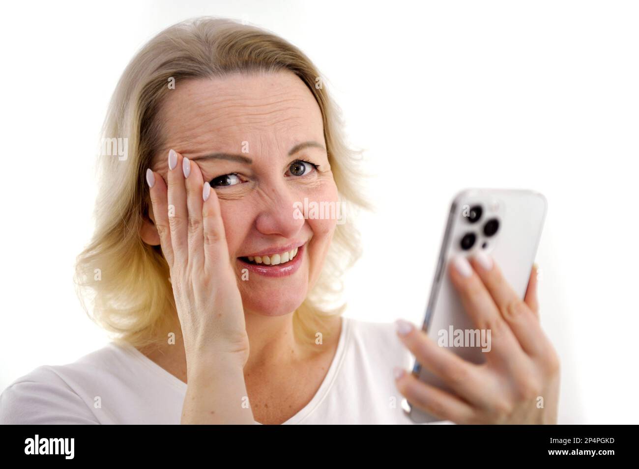 embarrassment inconvenience experiences self-blame woman smiles at ...