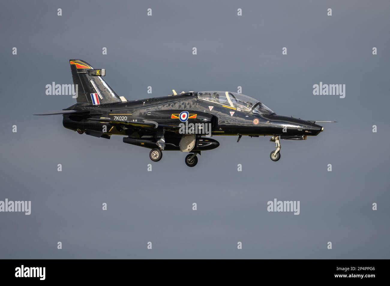 RAF Valley, Holyhead, Wales on March 2 2023. Royal Air Force Hawk ...