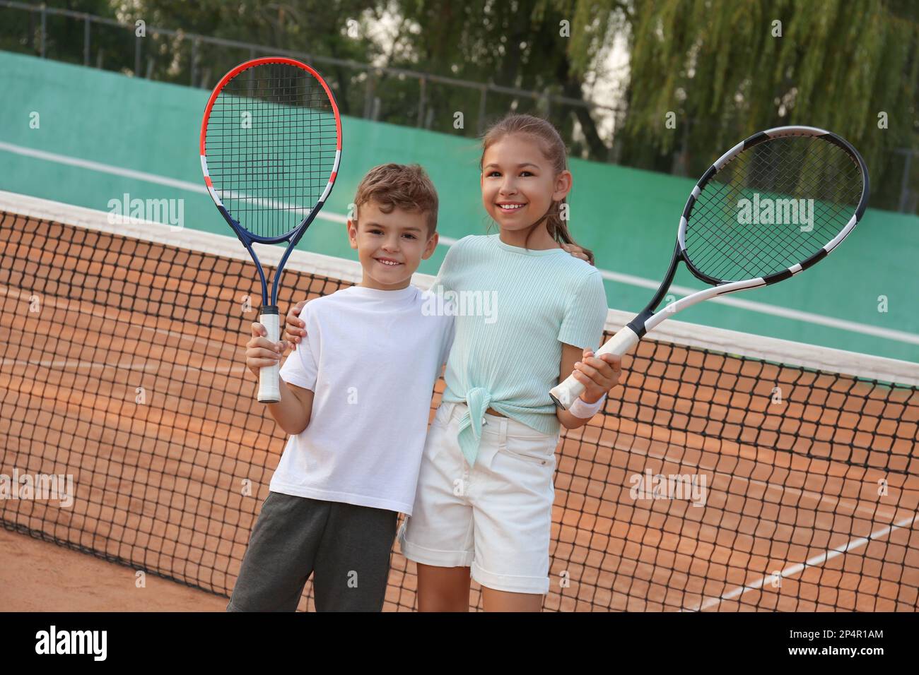 Children tennis clay hi-res stock photography and images - Alamy