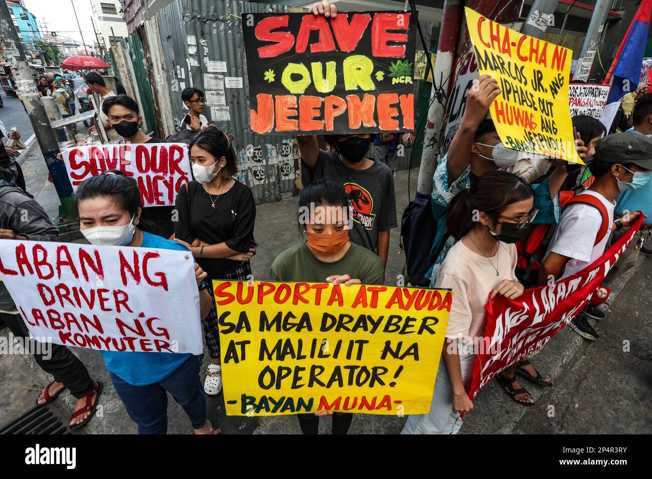 March 6, 2023, Manila, Philippines: Protesters with placards during a ...