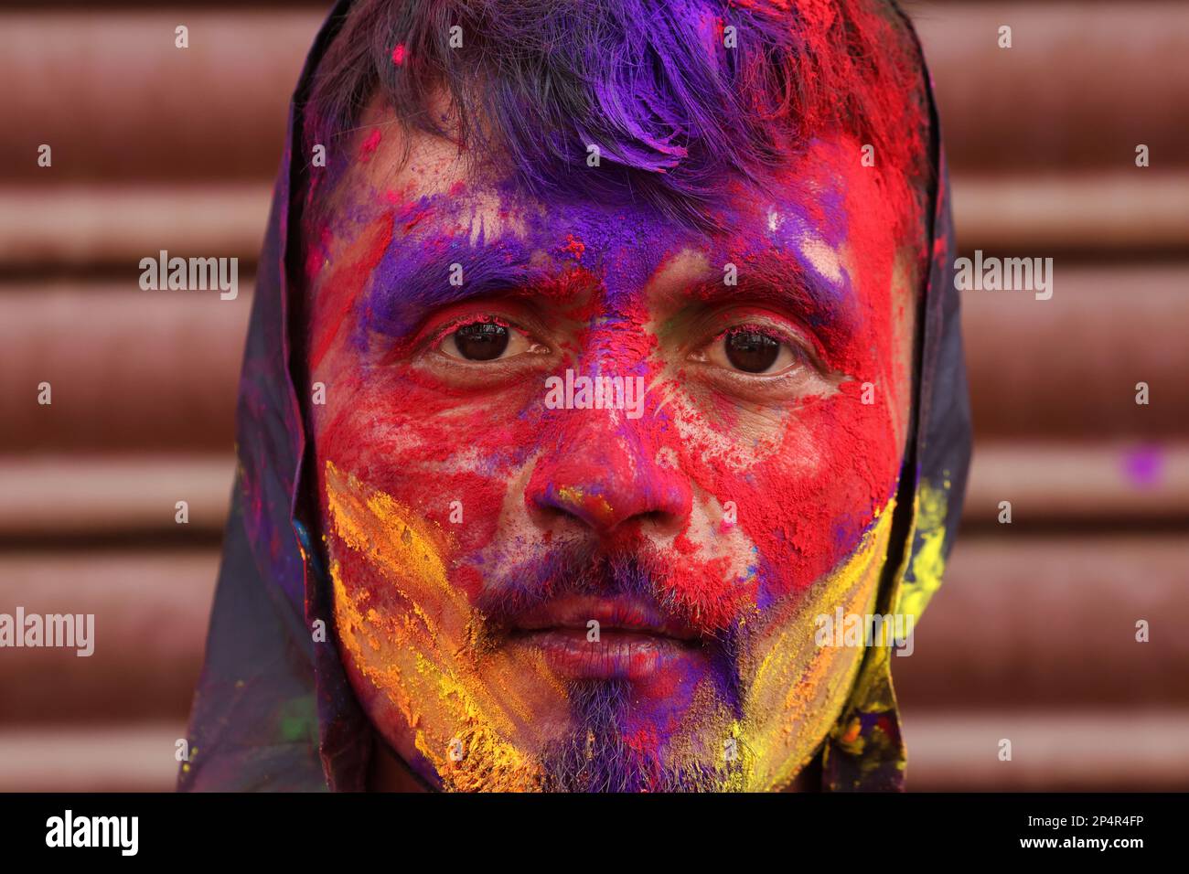 March 6 2023 Kathmandu Ne Nepal People Celebrate Holi The Nepali