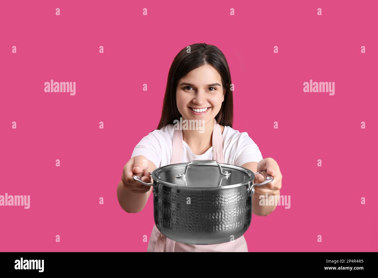 Woman cooking pot hi-res stock photography and images - Alamy
