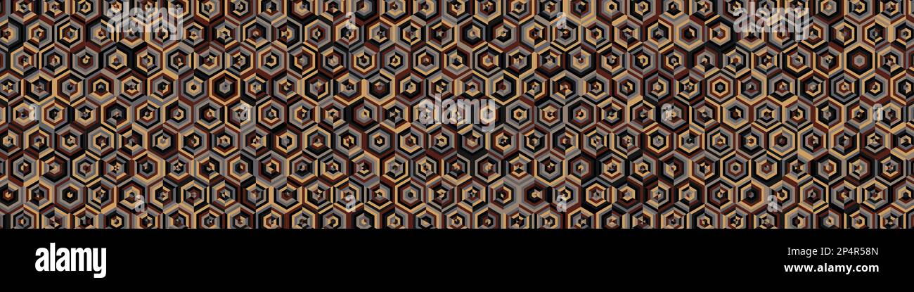 Hexagonal Maze generative pattern illustration Stock Vector Image & Art ...