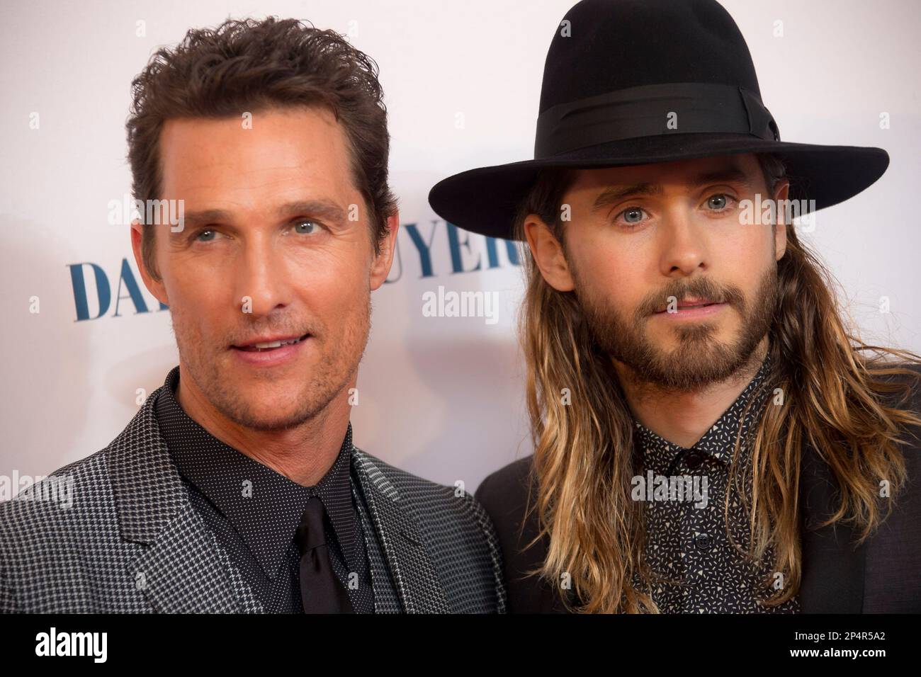U.S actors Matthew McConaughey, left and Jared Leto arrive for the UK ...