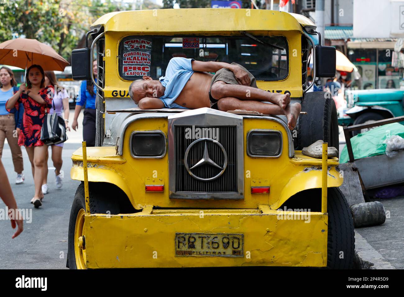 March 6, 2023, Manila, Manila, The Philippines: A driver taking part in ...