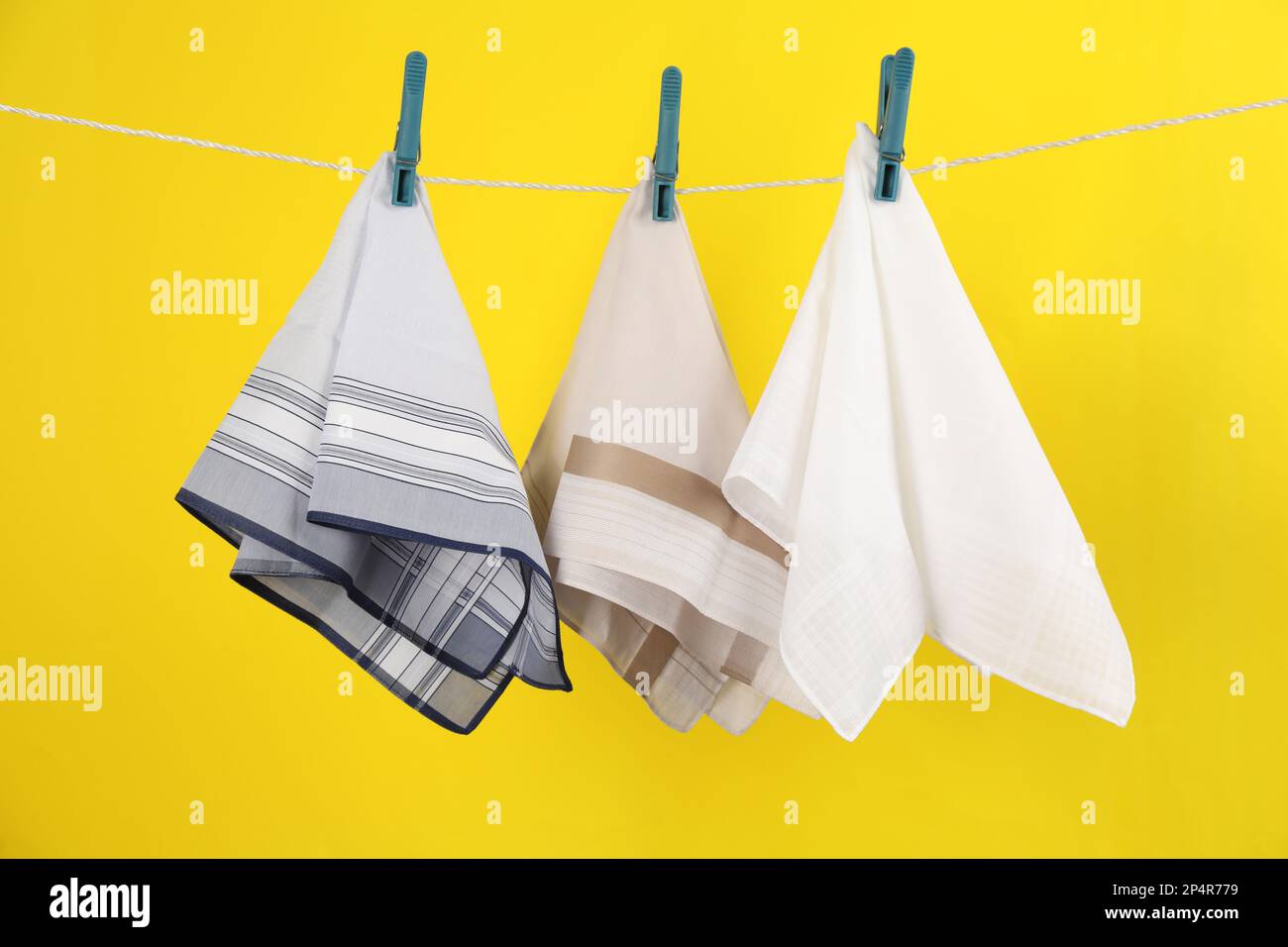 Hanging handkerchiefs hi-res stock photography and images - Alamy