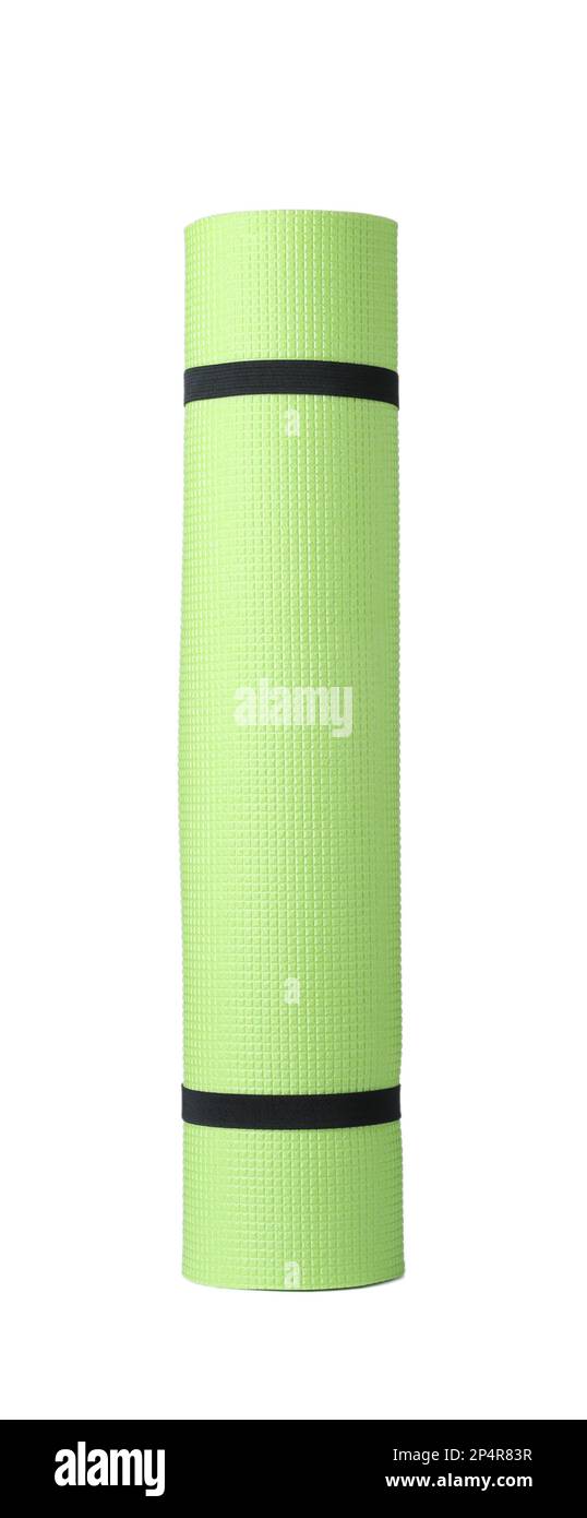 Green yoga fitness mat Cut Out Stock Images & Pictures - Alamy