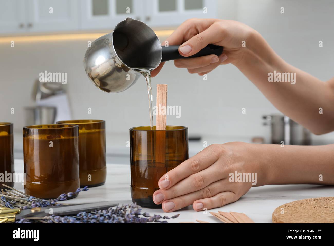 Candle making equipment hi-res stock photography and images - Alamy