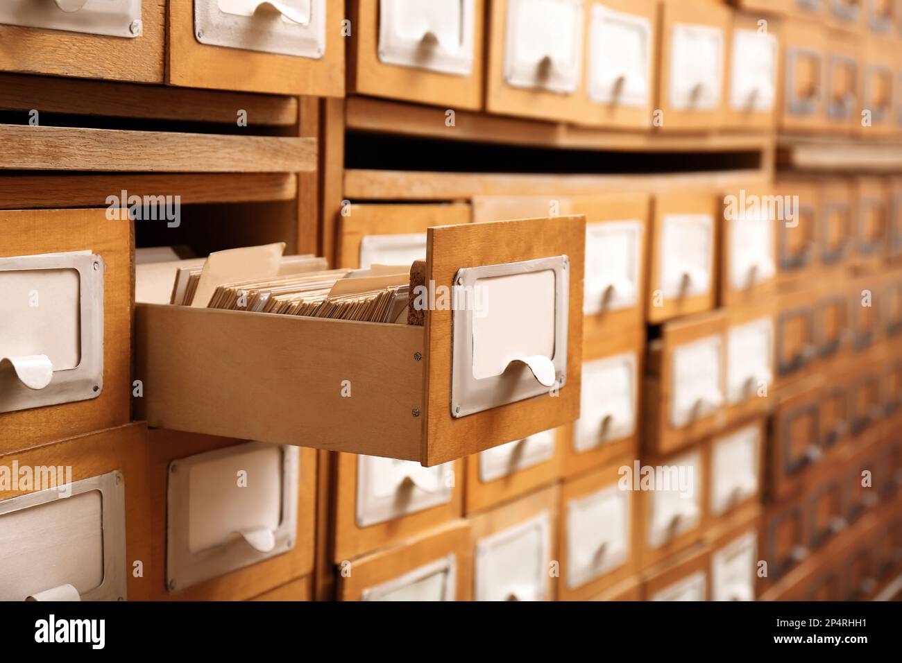 Archive system drawers hi-res stock photography and images - Alamy