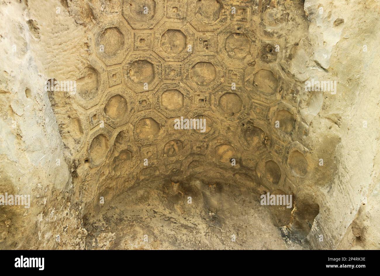 Amazing Remains of Old Structure Ceiling at the Ancient Rock-hewn ...