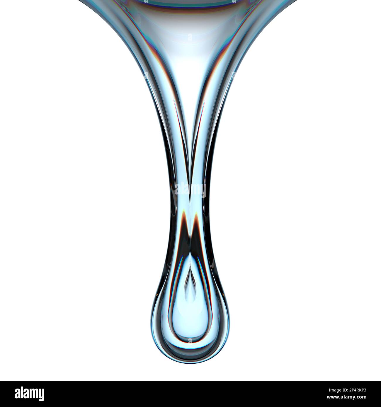 transparent elongated dripping water drop dripping water fresh clean ...