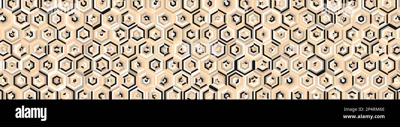 Hexagonal Maze generative pattern illustration Stock Vector Image & Art ...