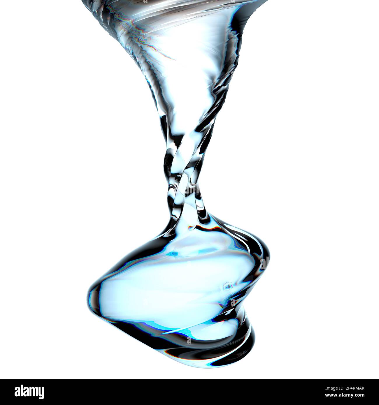 transparent water flow twisted water drop dripping water fresh and ...