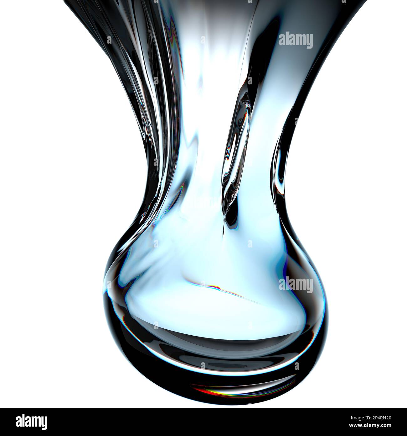 transparent water flow twisted water drop dripping water fresh and ...