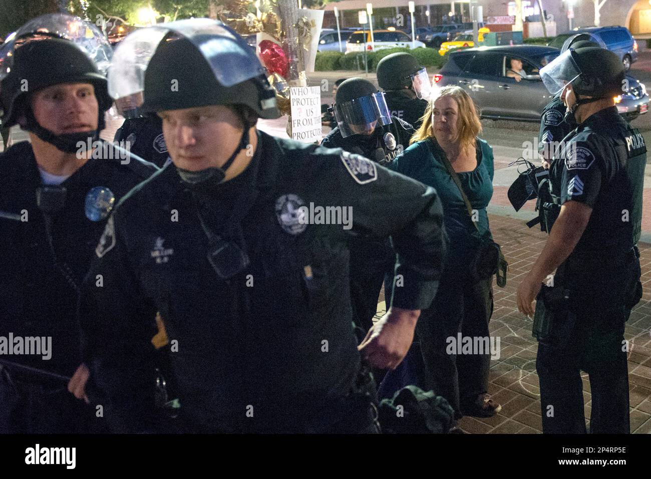A woman is arrested at Fullerton Transportation Center on Saturday, Jan ...
