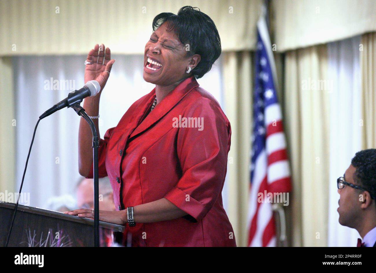 Susan Shields of Winchester, Va. sings the negro spiritual song, "Oh ...