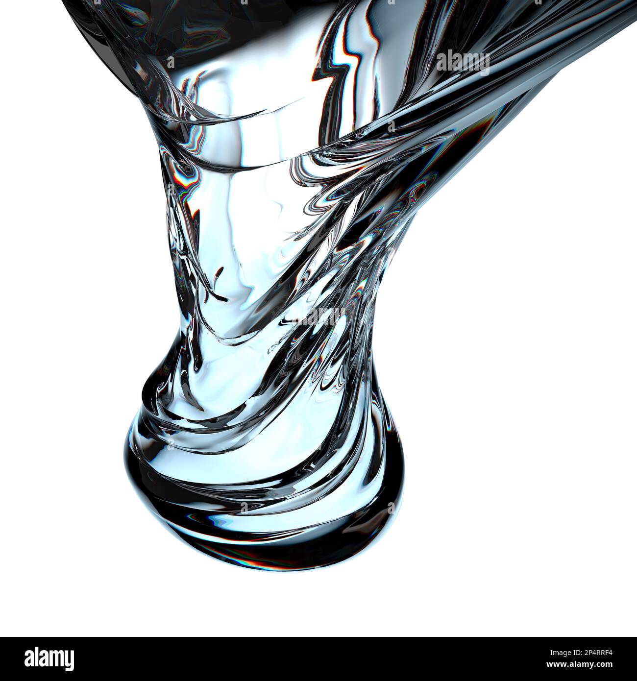 Transparent twisted hyaluronic acid bump dripping water fresh clean ...