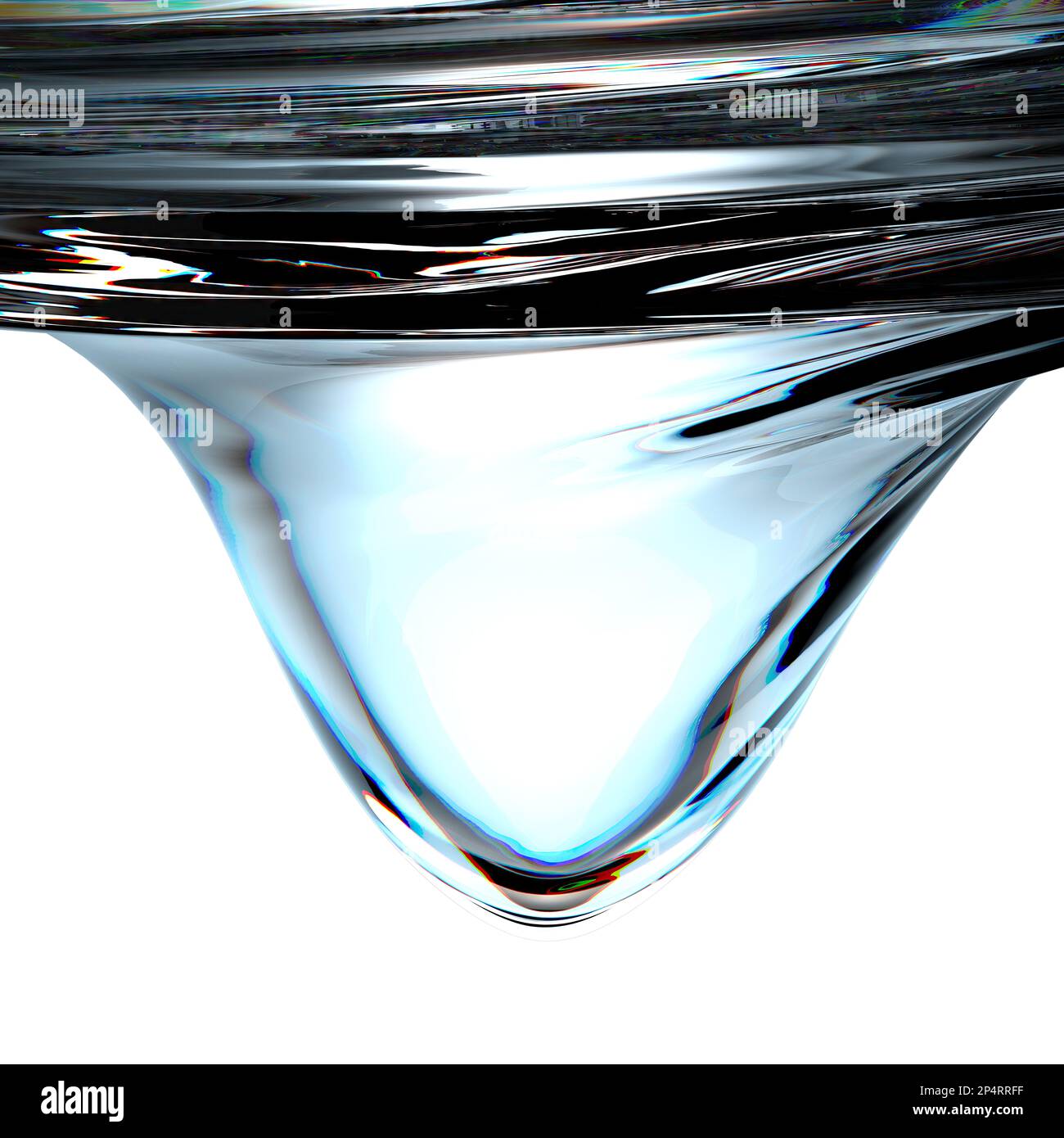 transparent rising water surface dripping water fresh and clean water ...