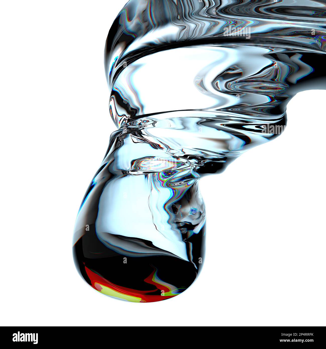 transparent twisted water drop dripping fresh and clean water graphic ...