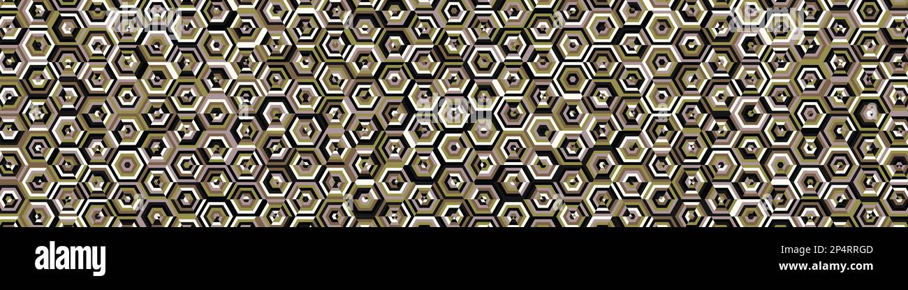 Hexagonal Maze generative pattern illustration Stock Vector Image & Art ...