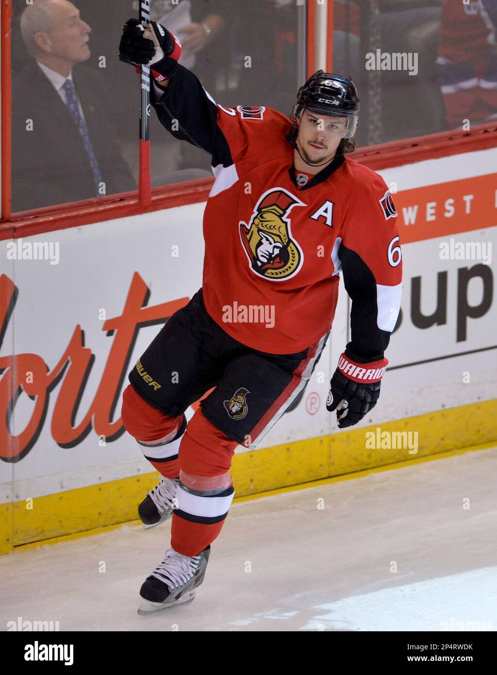 Ottawa Senators defenseman Erik Karlsson celebrates his goal against ...