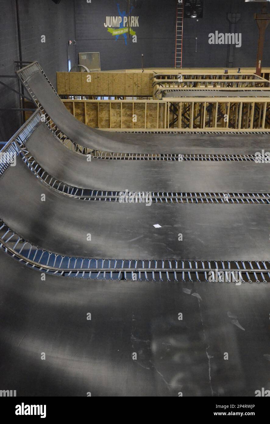 This Jan. 8, 2014 photo shows construction at the Jump Park Chattanooga ...