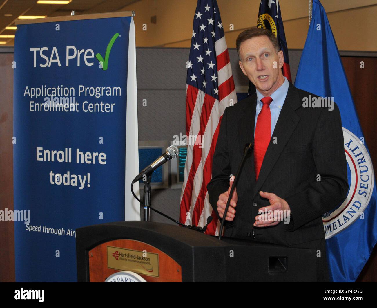 Transportation Security Administration John Pistole, talks during a ...