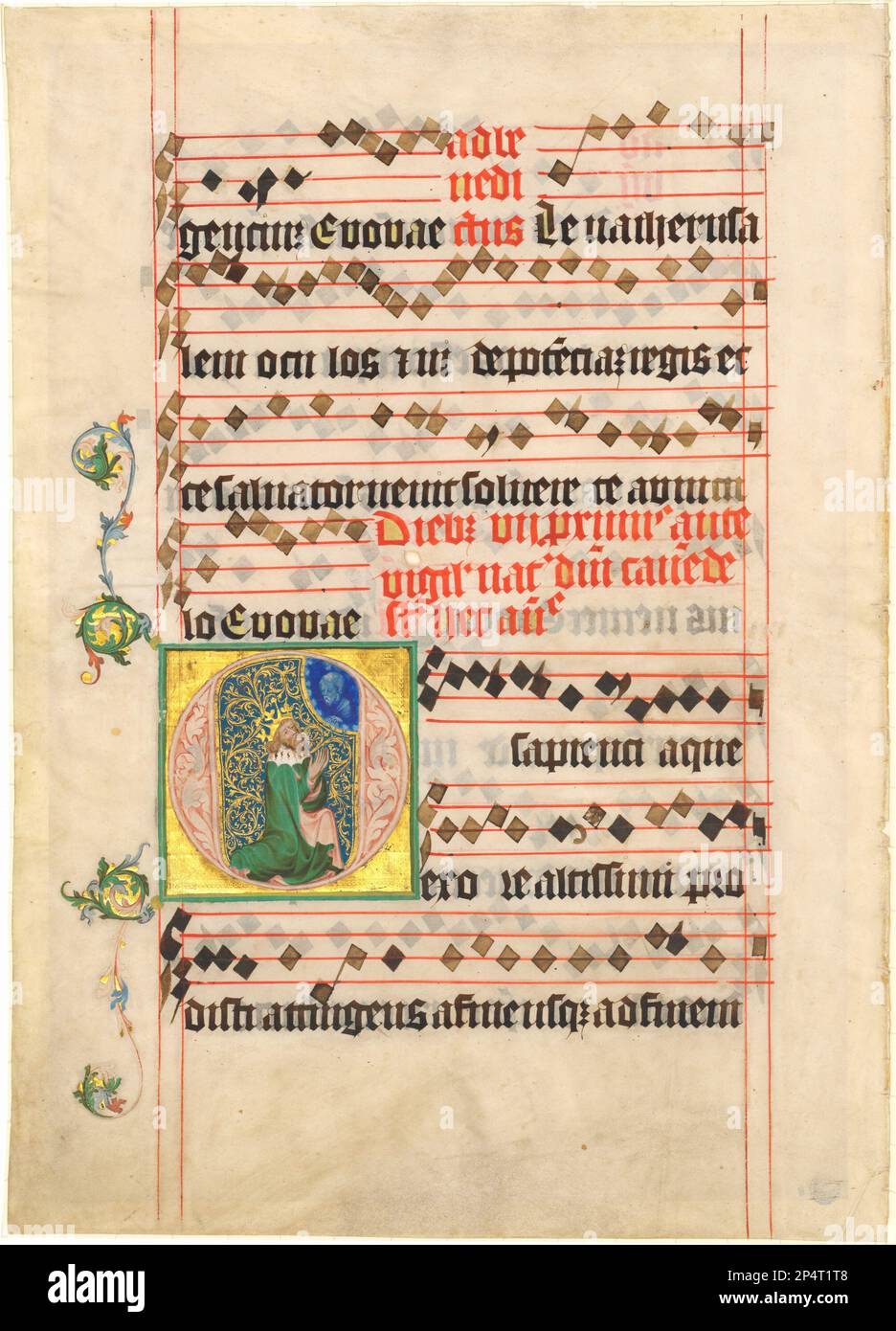 Follower of Master of the Golden Bull David in Prayer, 1400/1405 Choir ...