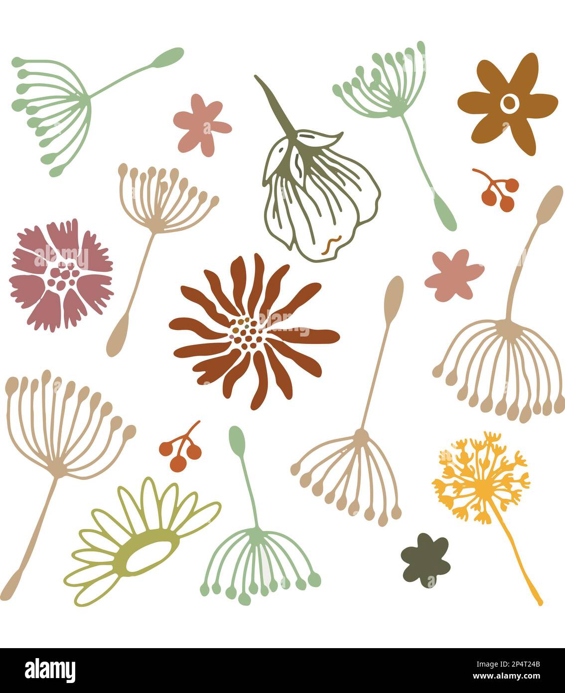 Hand drawing flower Stock Photo - Alamy