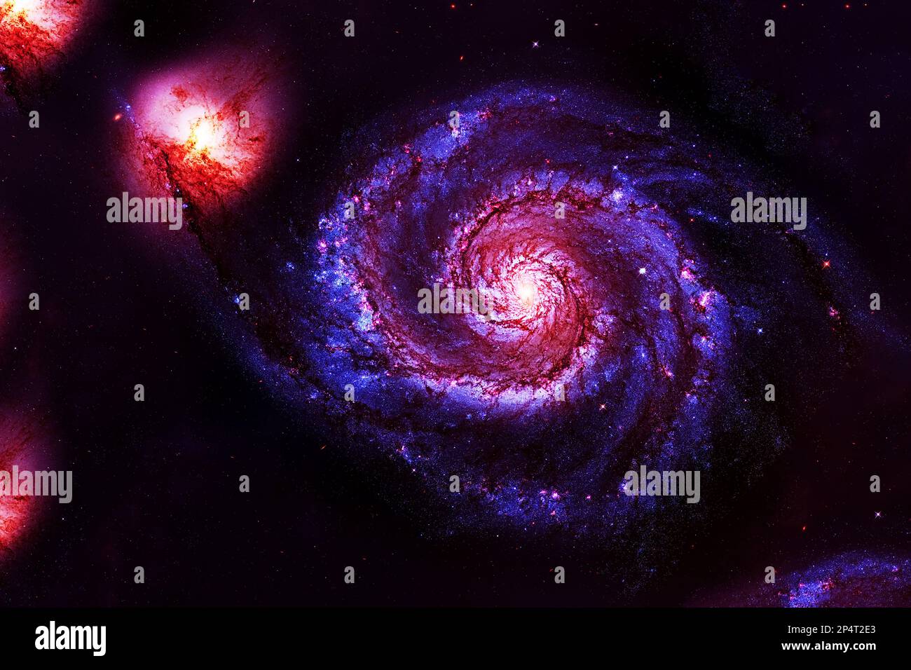 A beautiful bright galaxy in deep space. Elements of this image were ...