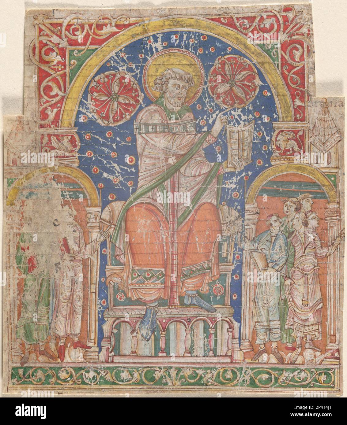 Saint Augustine, 19th century, Miniature Stock Photo - Alamy