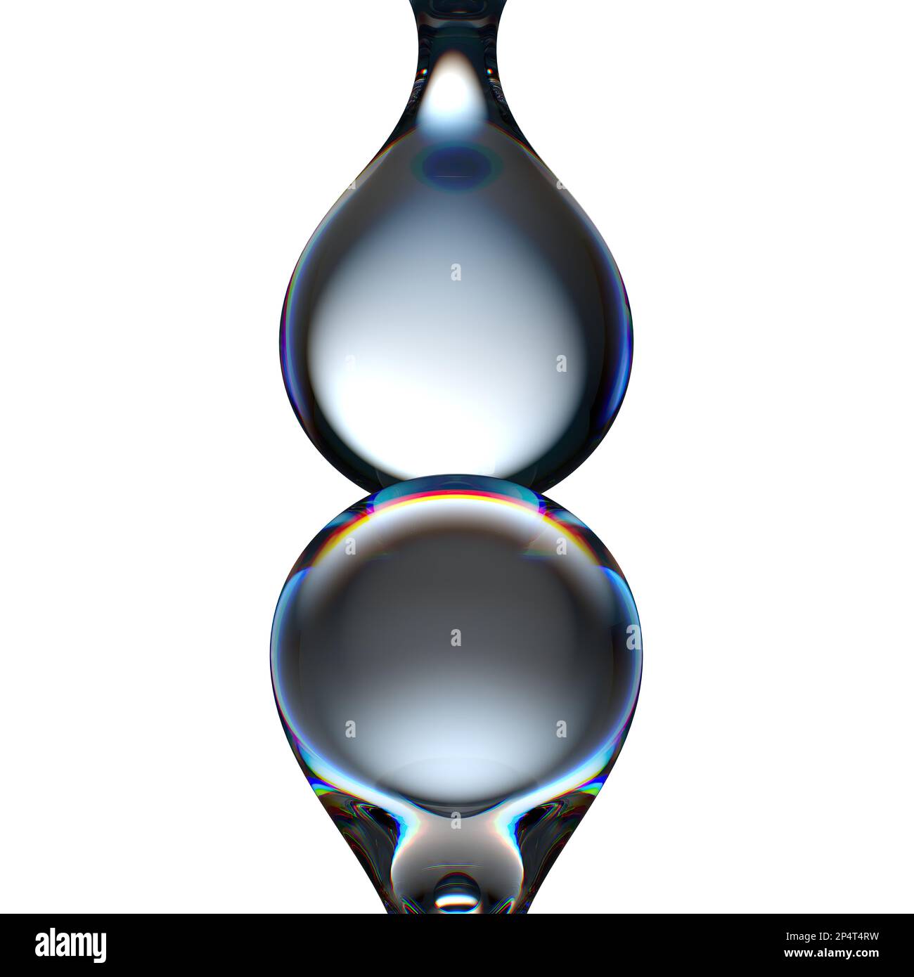 transparent two blue front view water drop dripping water fresh and ...