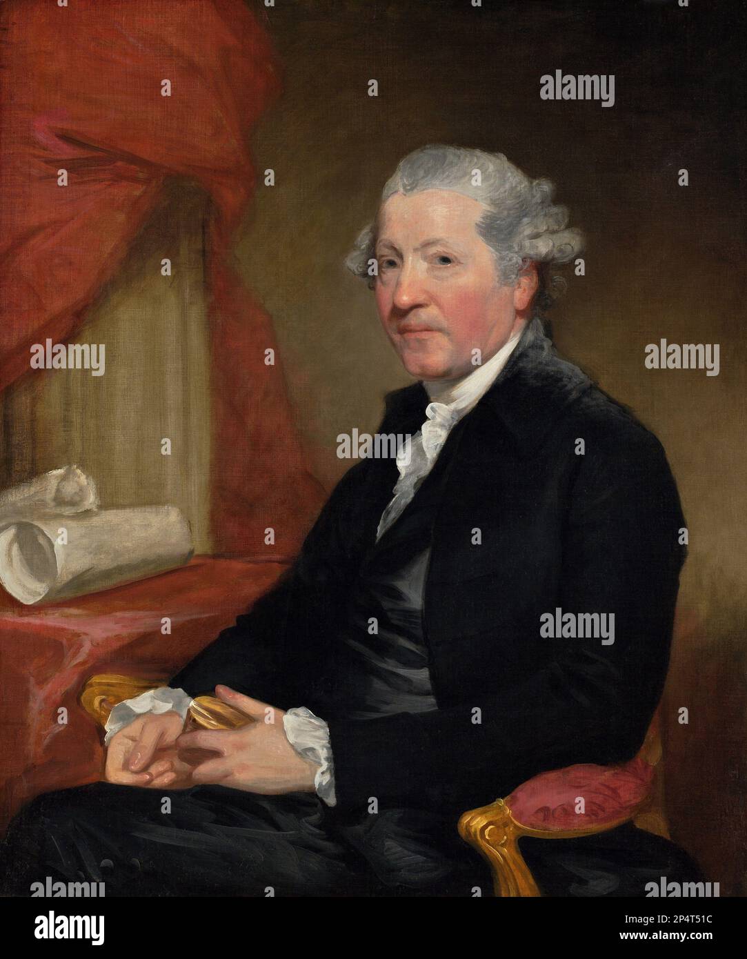 Gilbert Stuart Sir Joshua Reynolds 1784 Stock Photo - Alamy