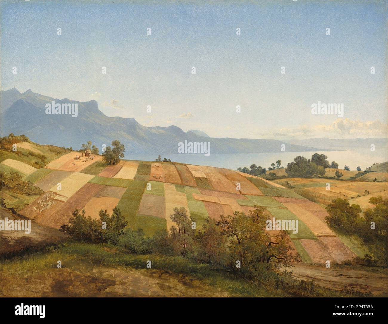 Alexandre Calame Swiss Landscape c. 1830 Stock Photo - Alamy