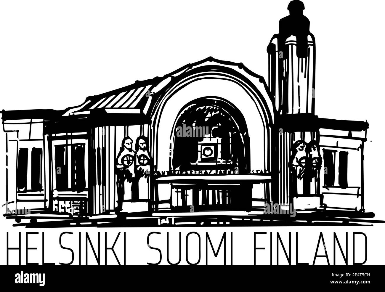 Old finland building Black and White Stock Photos & Images - Alamy