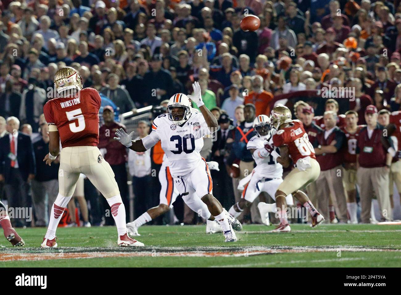 Florida State Seminoles quarterback Jameis Winston (5) during the 2014 ...