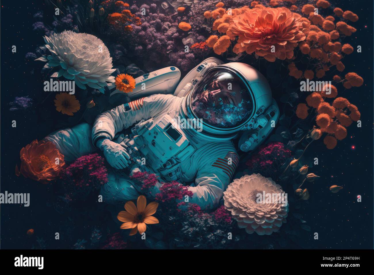 Astronaut sleeping in space hi-res stock photography and images - Alamy